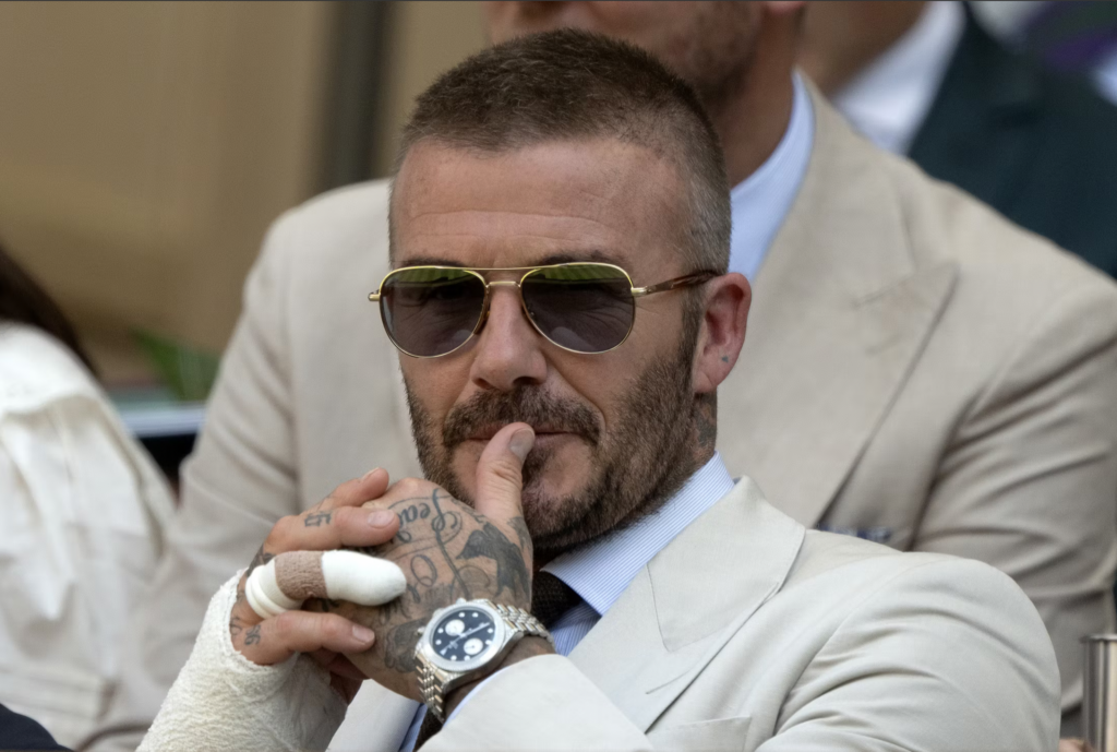 David Beckham turns heads with a one of a kind Bespoke Diamond Tudor at ...